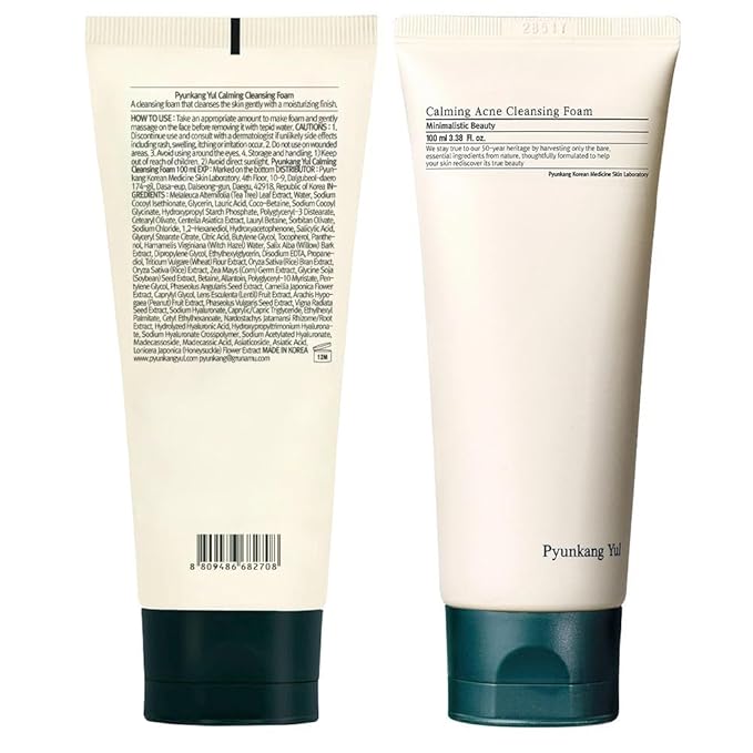 Calming Acne Cleansing Foam 3.38 Fl. Oz, 100ml – Mida Beauty